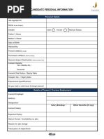 Candidate Screening Form Template | PDF