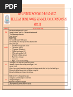 Class 1 Autumn Break Homework | PDF