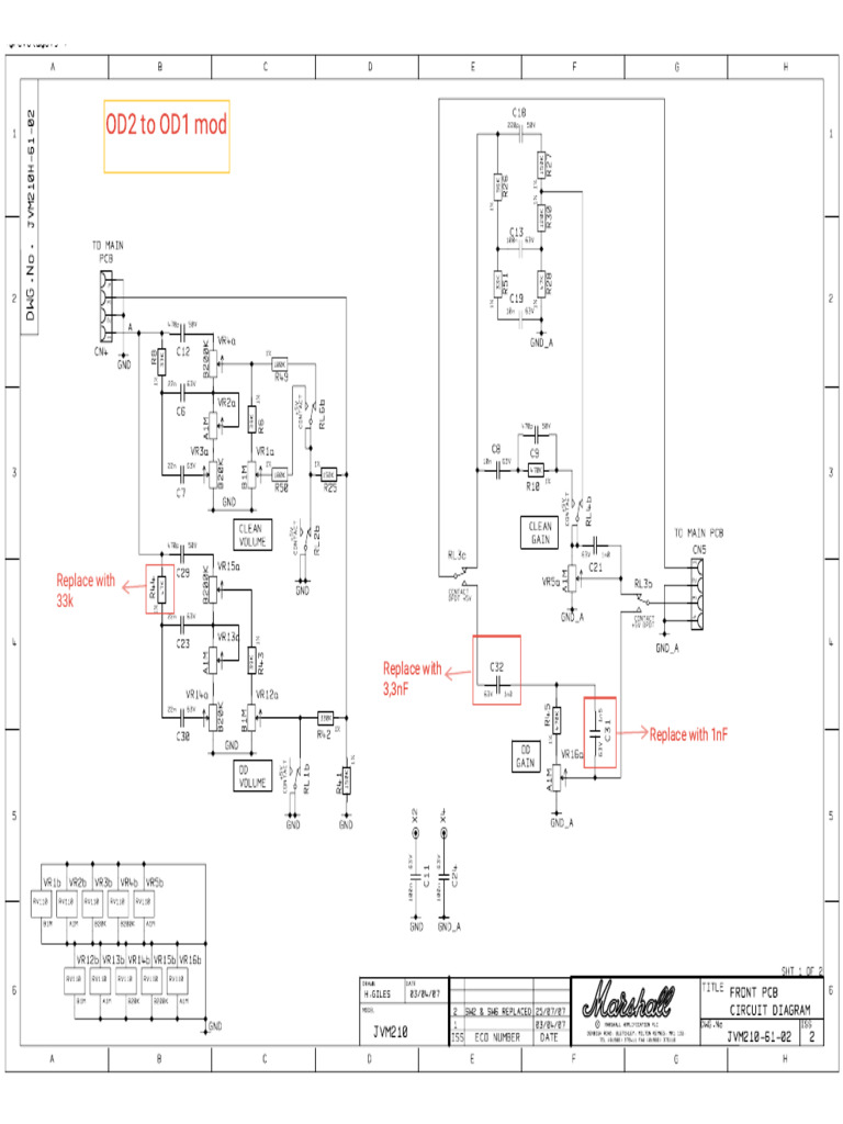 JVM2xx - EQ-Board OD Mod Schematic by Torcamaniac-Reduced | PDF