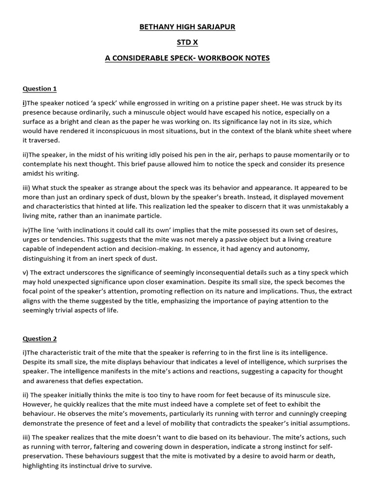 A Considerable Speck 1723470236 | PDF | Mind | Love