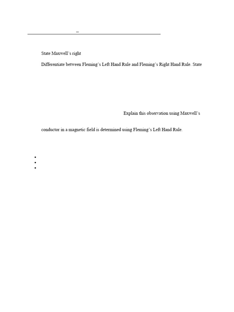 Physics DPP-5 Magnetic Effect of Electric Current | PDF