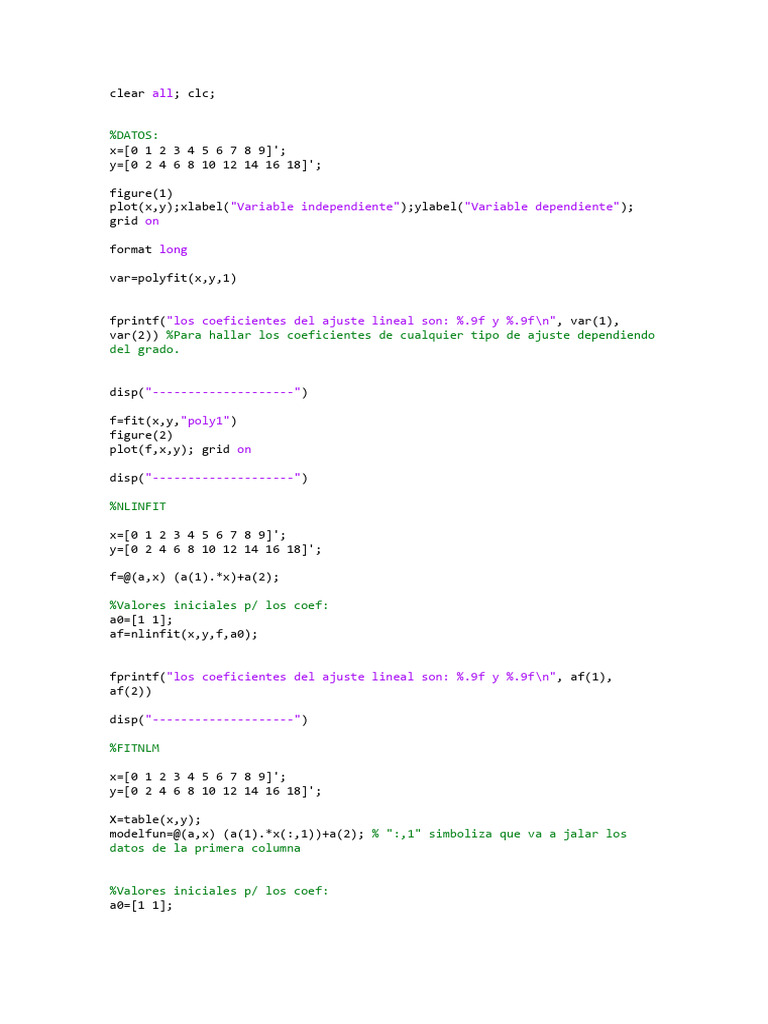 Codigo Regresion Lineal Guiado | PDF