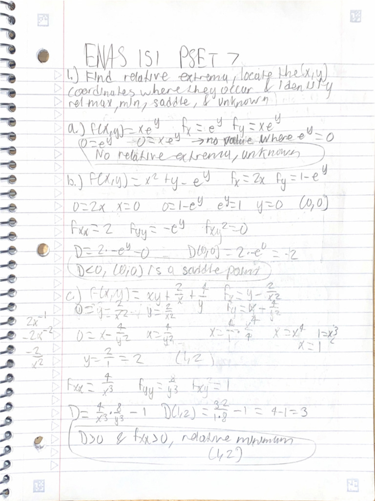Enas 151 Pset 7 | PDF