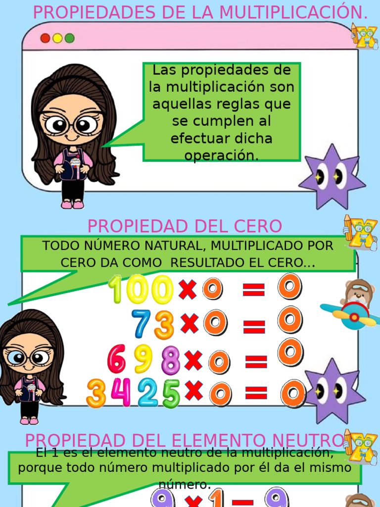 Propiedades de Multiplicación | PDF