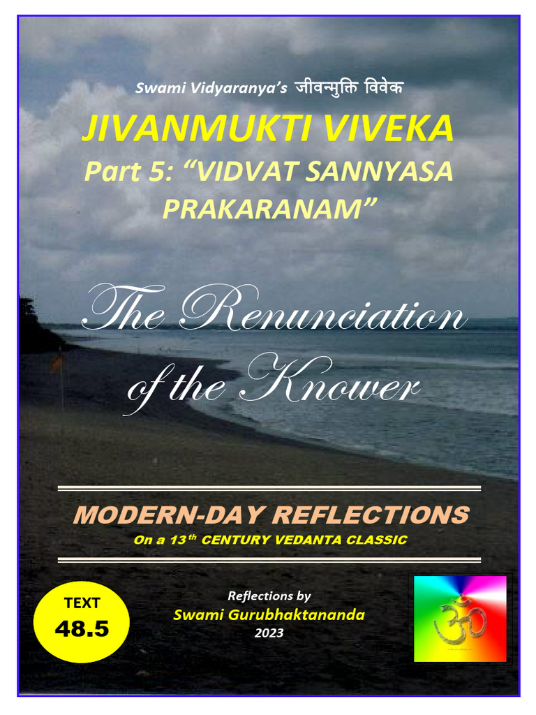 48.5A Jivanmukti Viveka - Part 5 | PDF | Yoga | Bhakti
