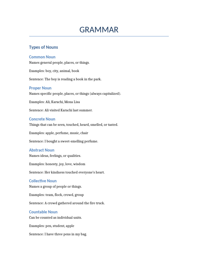 Grammar | PDF
