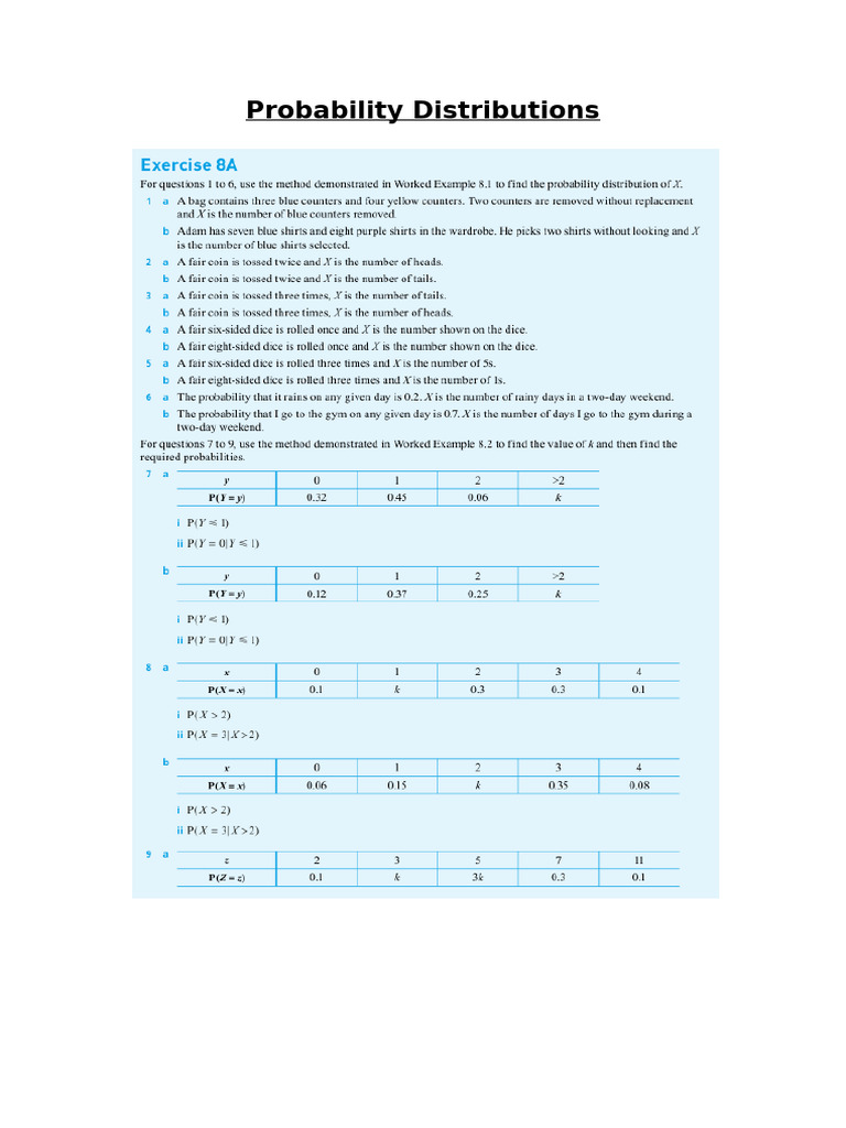 Probability Distributions | PDF
