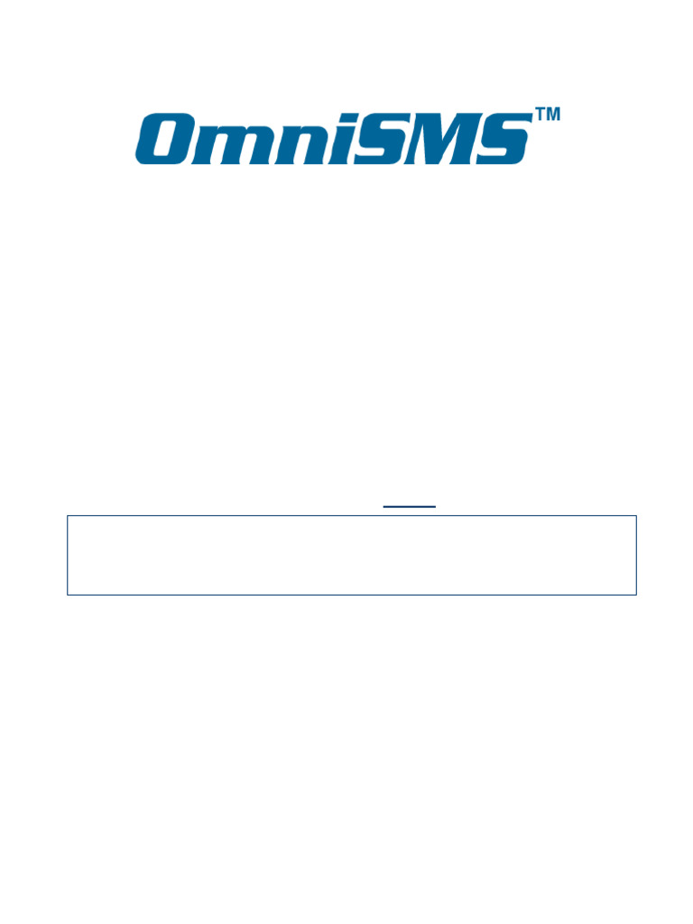 OmniSMS Manual SMSVP Sample | PDF | Safety | Risk
