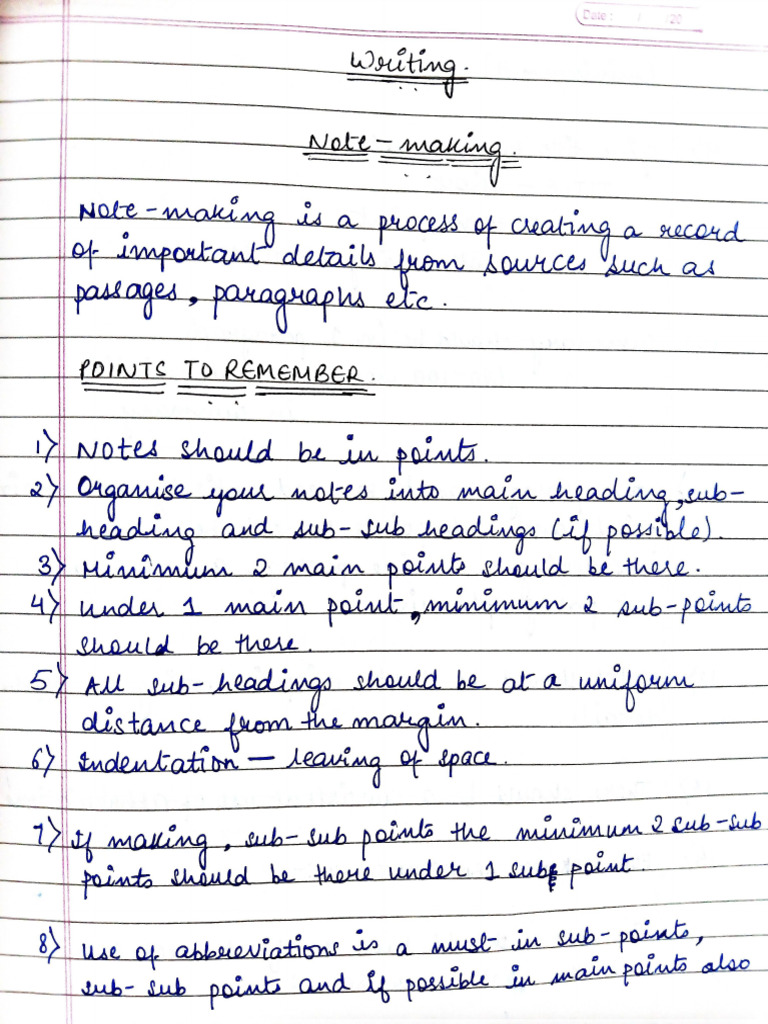 Note Making Summary and Poster Making | PDF