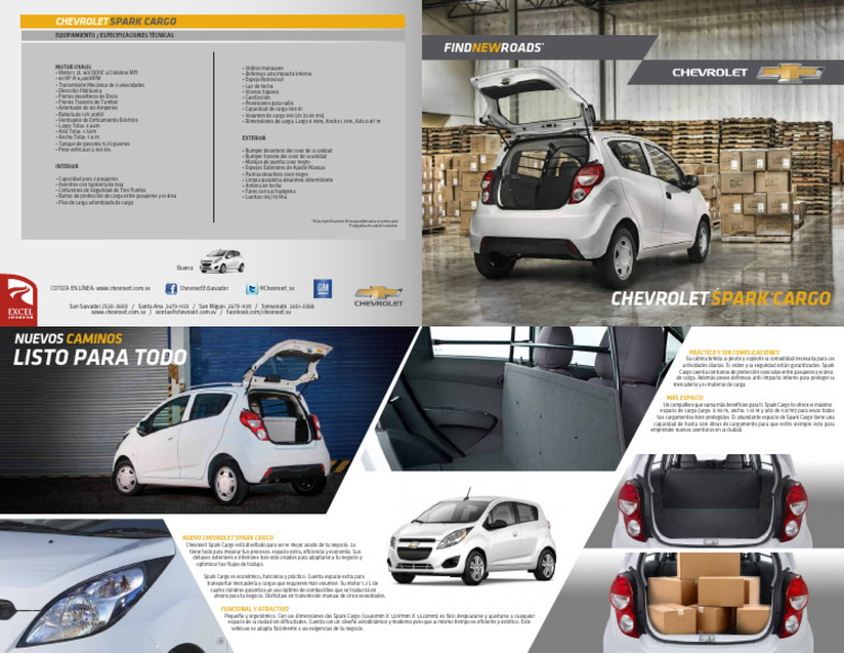 Brochure Spark Cargo | PDF | Tecnología de vehículos | Vehículos