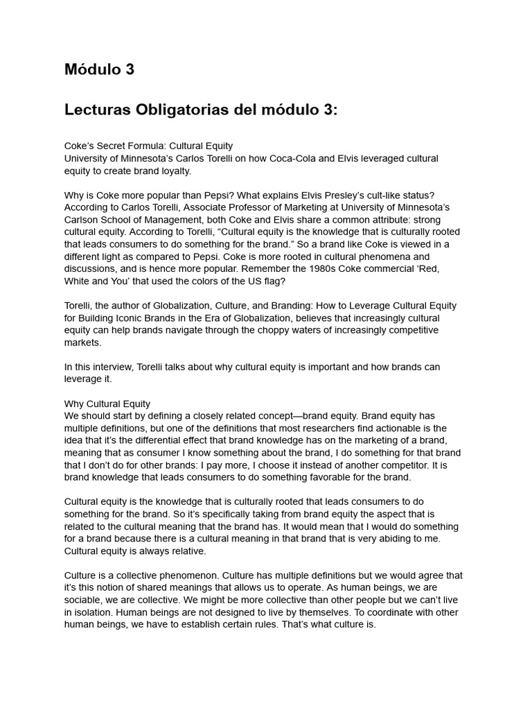 Módulo 3 Coursera | PDF | Business Model | Globalization