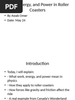 The Potential and Kinetic Energy in Roller Coasters | PDF