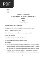 Physics Scenario Sample-1 | PDF