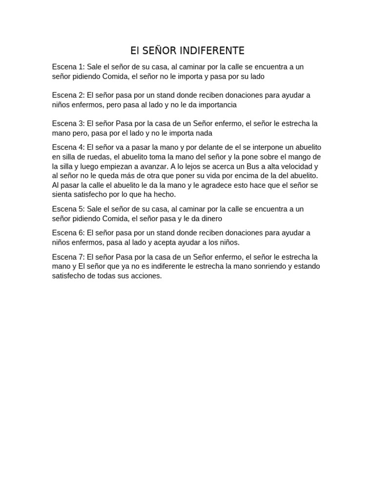 El Señor Indiferente | PDF