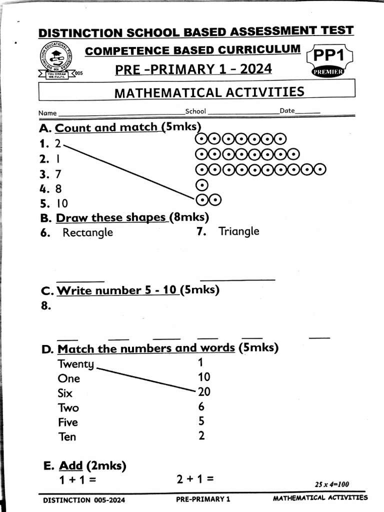 PP1 005 Distinction School Based Assessment All Subjects.pdf | PDF