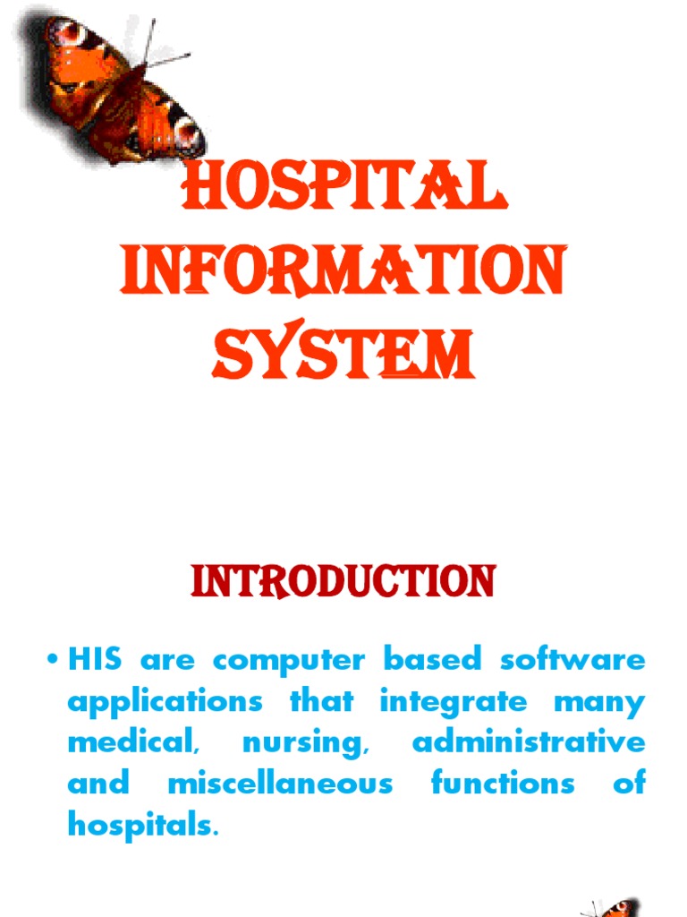 Overview of Hospital Information Systems | PDF | Electronic Health ...