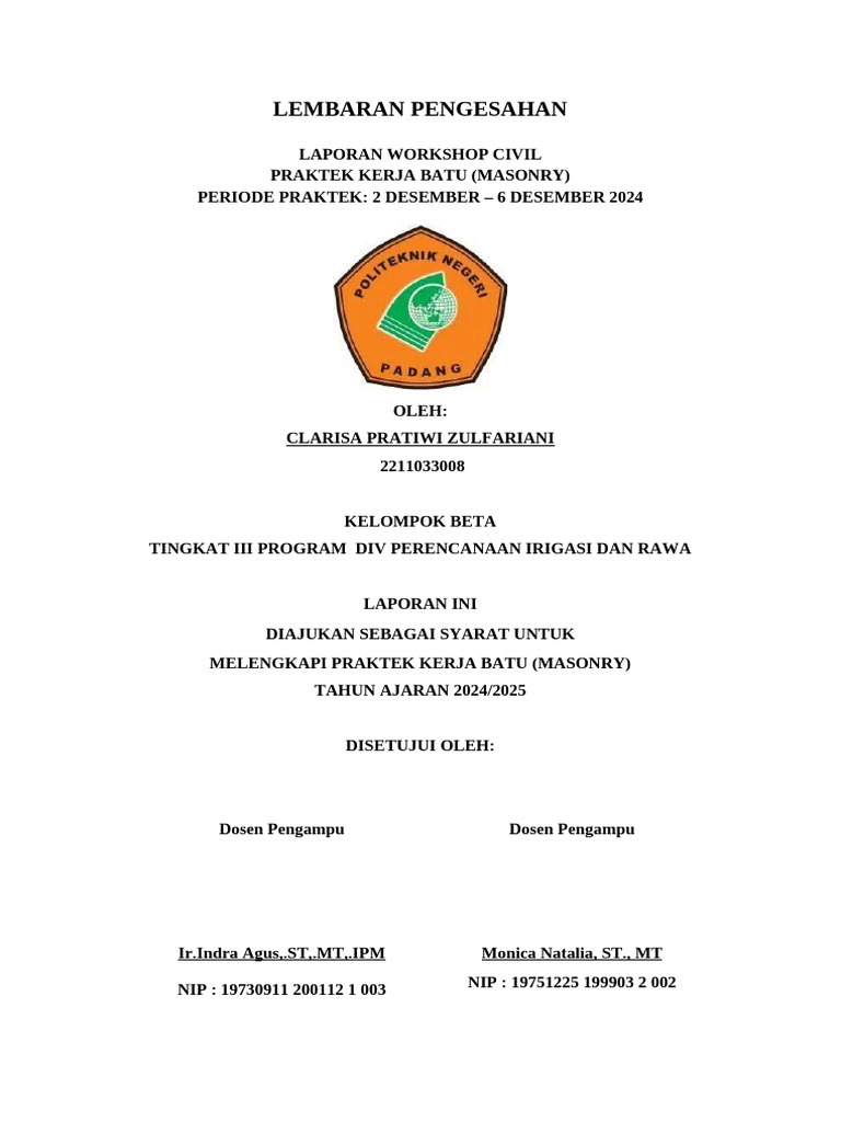 Pengesahan Batu CLR | PDF