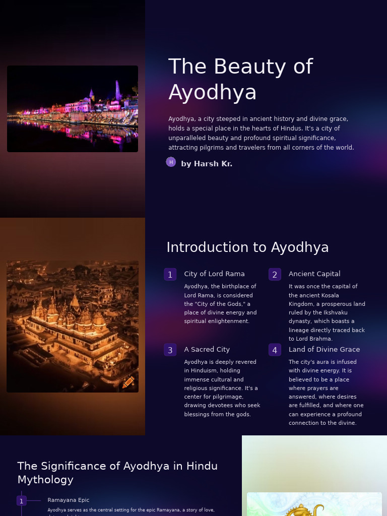 The Beauty of Ayodhya | PDF | Rama | Indian Religions