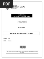 Technical Mathematics PAT GR 12 2025 Eng | PDF | Angle | Trigonometric ...
