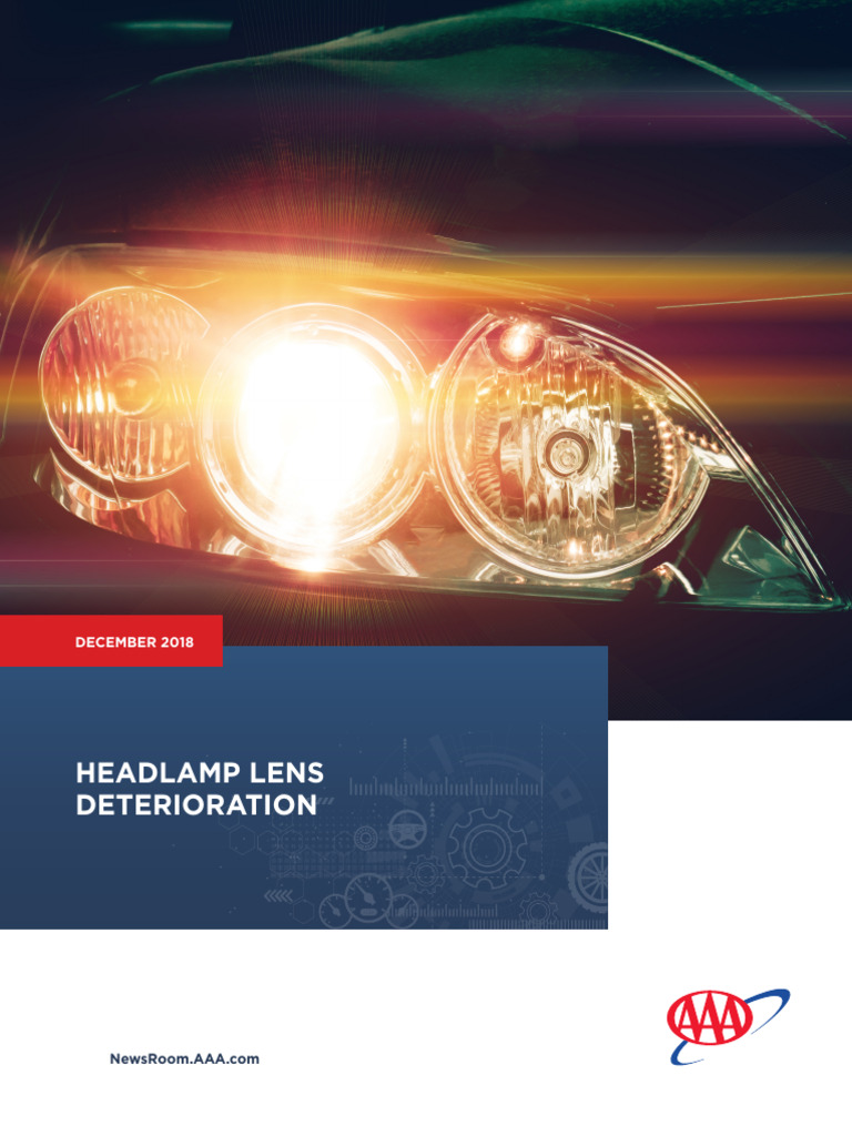 AAA Study On Headlamp Lens Deterioration | PDF | Headlamp | Lighting