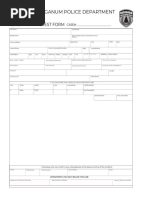 Kenya Police Fingerprint Form PDF | PDF | Hand