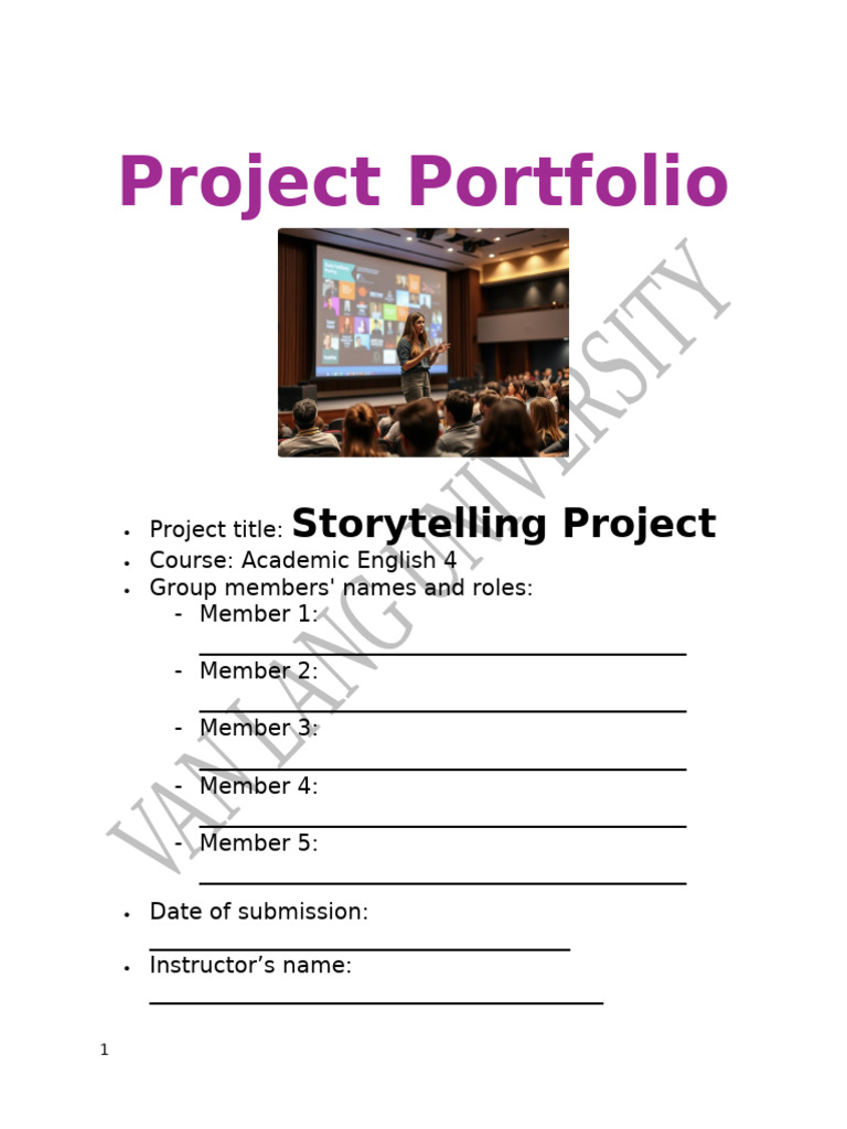 Storytelling Project Overview and Guide | PDF | Brainstorming ...