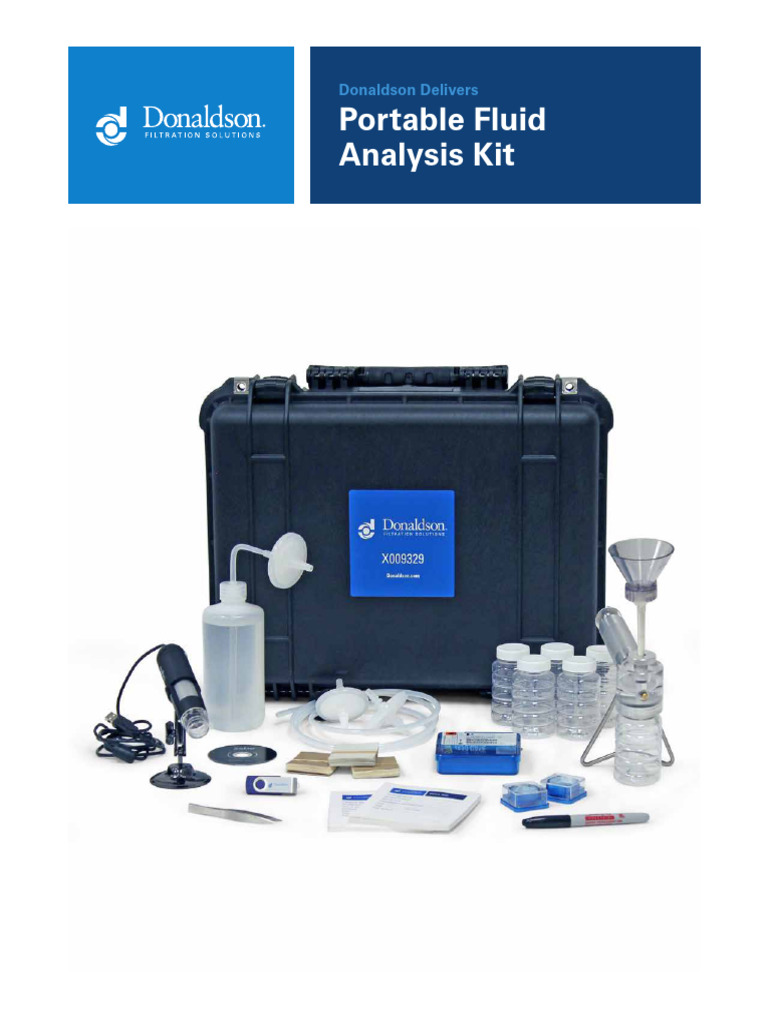 Portable Fluid Analysis Kit Manual | PDF | Filtration | Manual Transmission