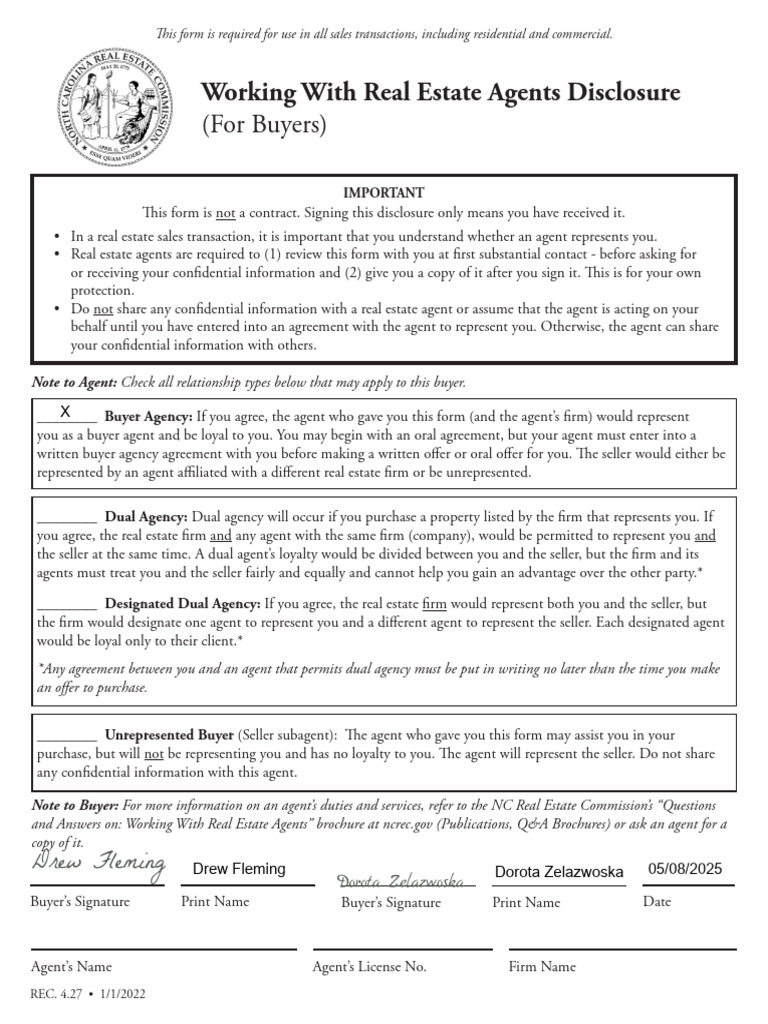 Working With Real Estate Agents (Buyer) - Fleming | PDF | Private Law