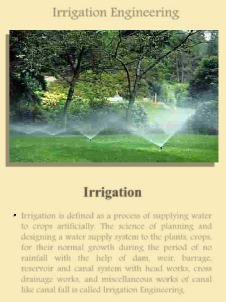 Irrigation Engineering | PDF | Irrigation | Soil