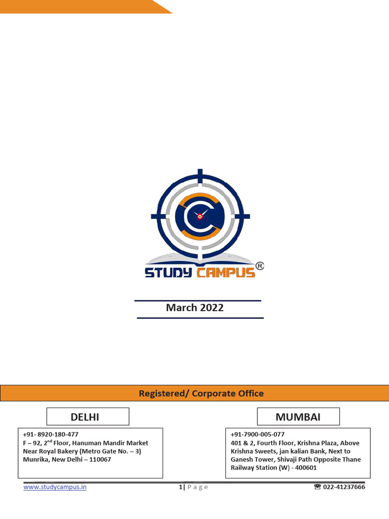 March Current Affairs 2022 Website | PDF