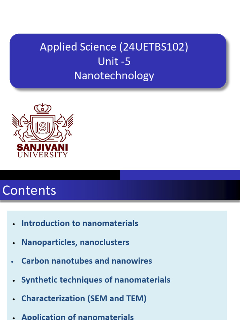 Introduction to Nanotechnology Concepts | PDF | Nanoparticle ...