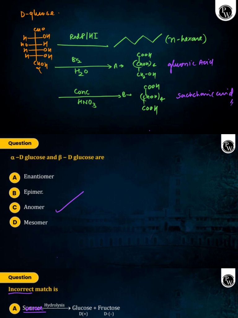 (Organic Chemistry) Biomolecules 01 Class Notes BITSAT Cras Copy 3 | PDF