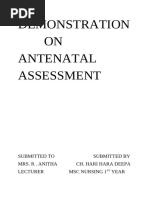 Antenatal Care Card | PDF | Gynaecology | Sexual Reproduction