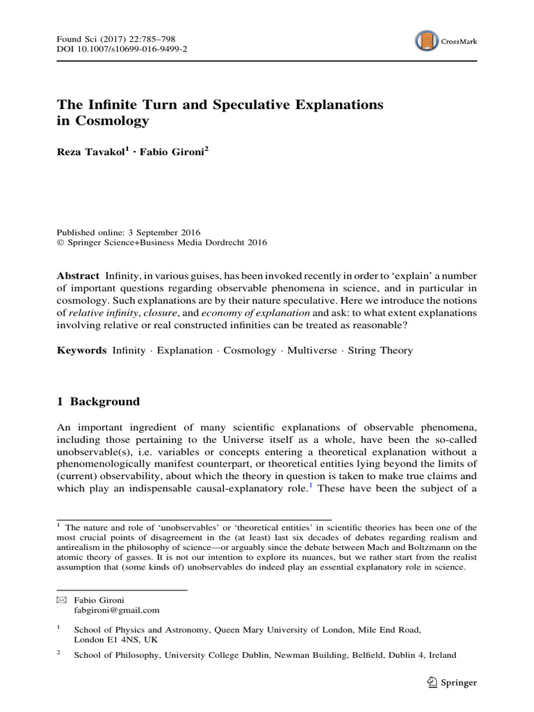 5 TAVAKOL N GIRONI 2017 The Infinite Turn and Speculative Explanations ...