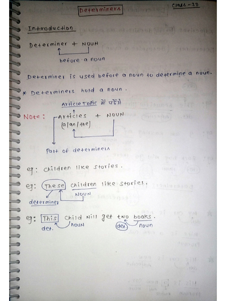 Determiners (My Notes) | PDF