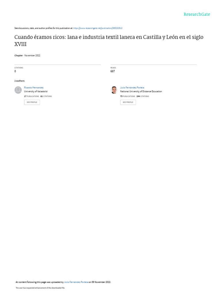 Lana y Industria Textil en Castilla y Leon | PDF | Agricultura | Lana