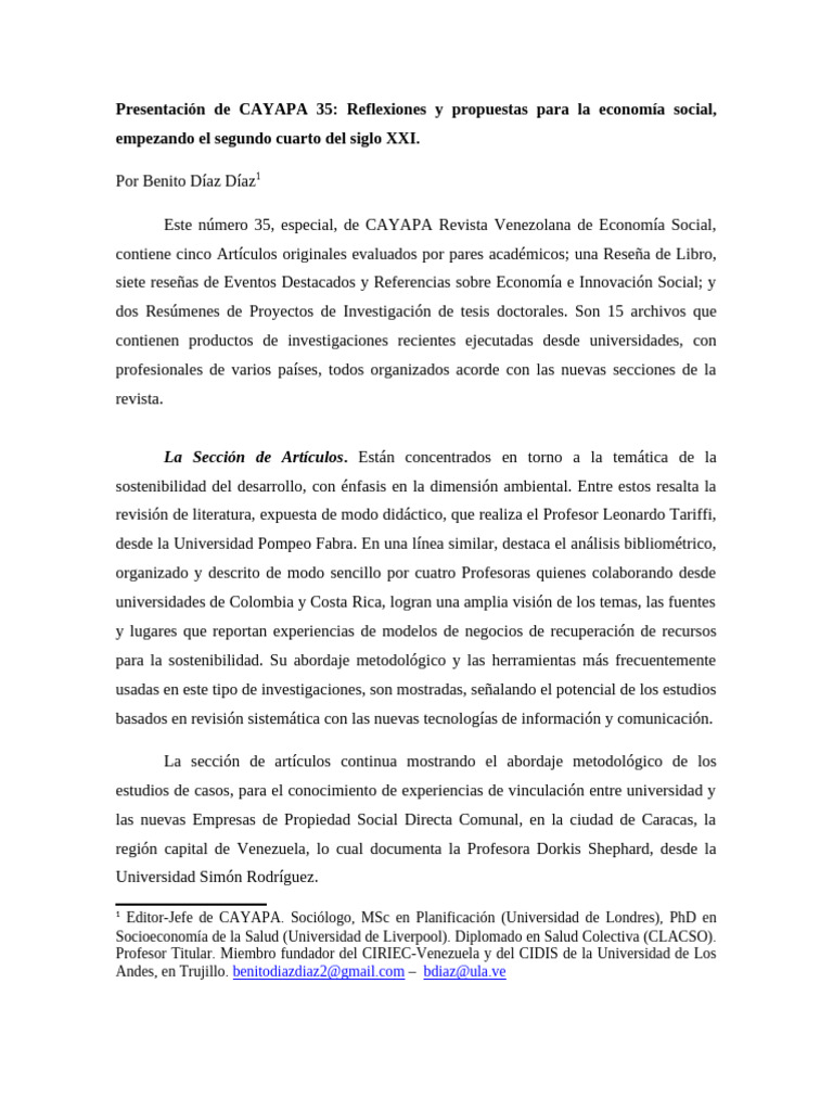 .C35 B Presentación Cayapa 35 | PDF | Venezuela