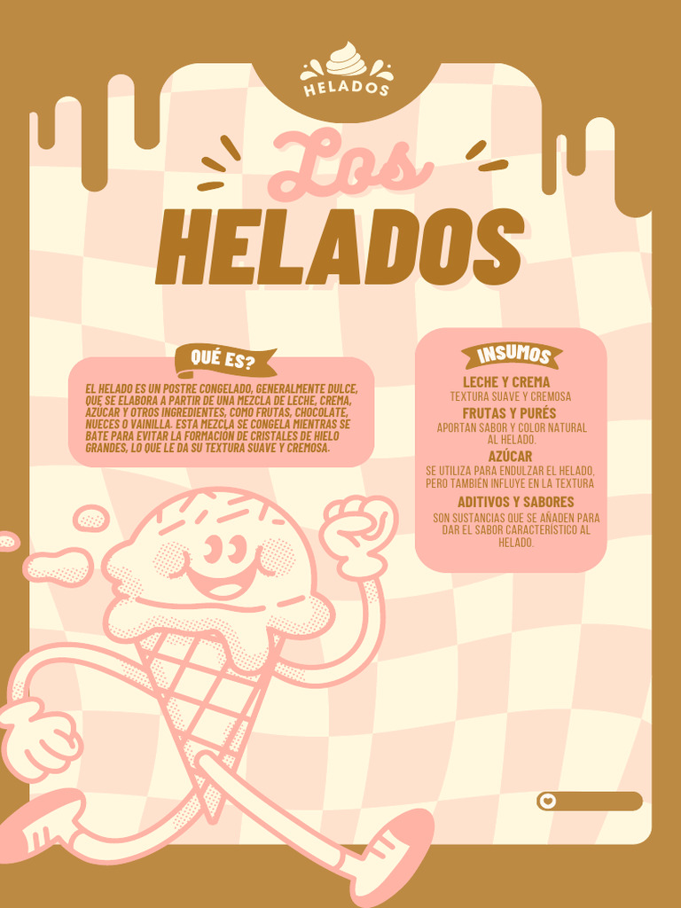P%C3%B3ster Men%C3%BA Helados Retro Rosa y Caf%C3%A9 | PDF