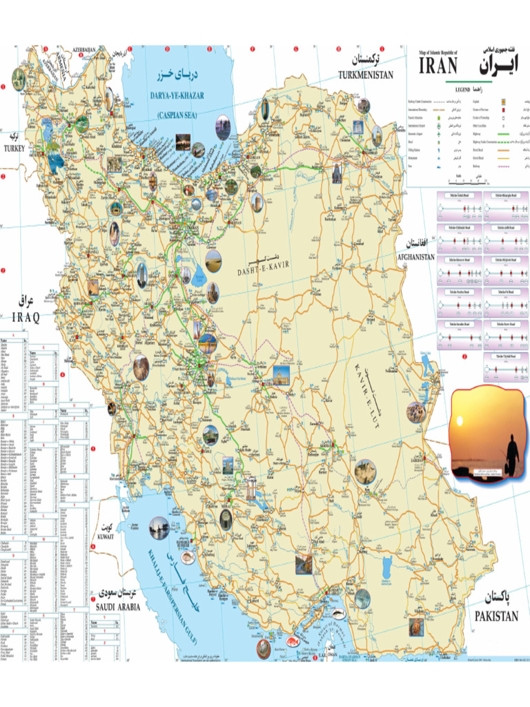 Iran Tourist Map High Resolution | PDF