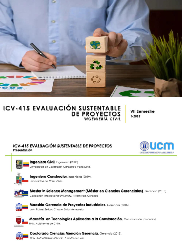 S1-C1 - ICV-415 - Evaluación Sustentable de Proyectos | PDF | Sustentabilidad | Desarrollo ...