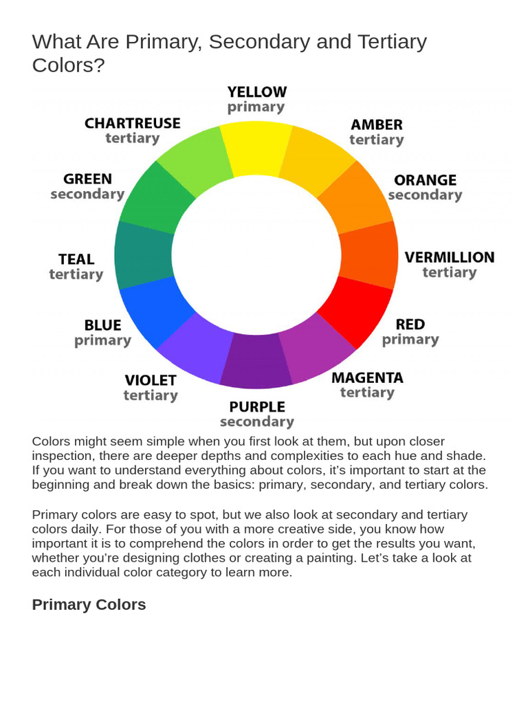 What Are Primary Color | PDF | Psychophysics | Vision