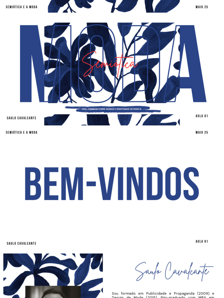 AULA DE SEMIÓTICA - MODA Prof. Saulo Cavalcante | PDF | Semiótica | Marca