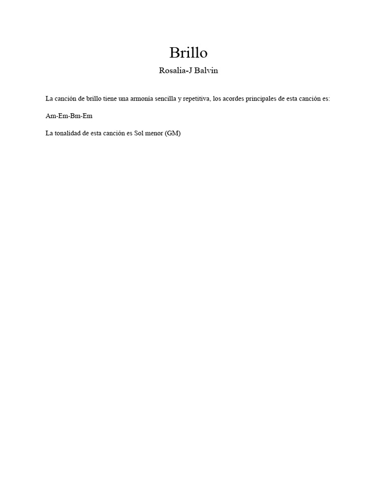 Armonia de Brillo | PDF