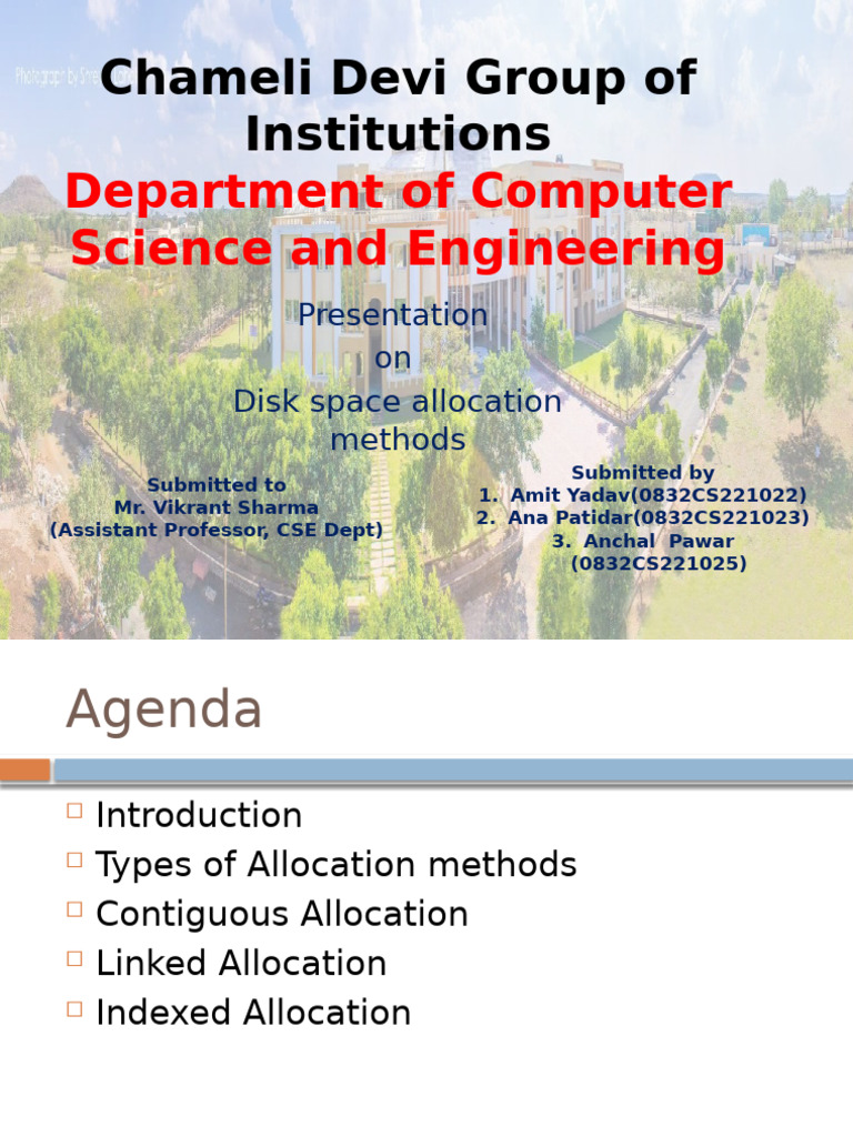 A 8 Disk Space Allocation | PDF | Computer Data Storage | Computer File