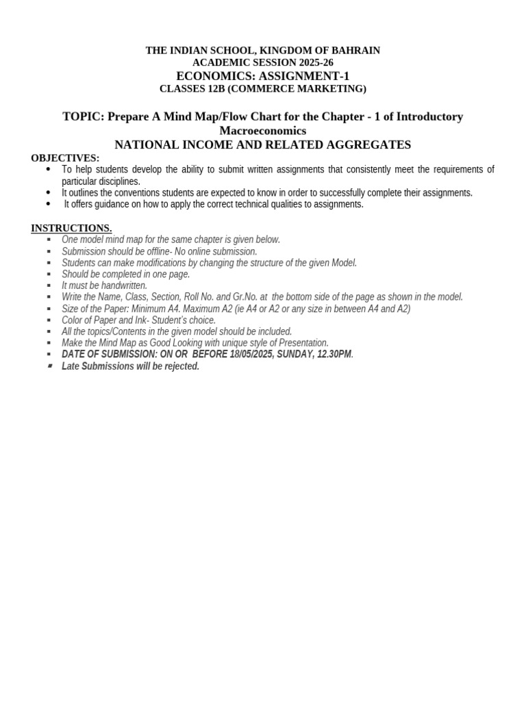 12b.economics.assignment 1 | PDF