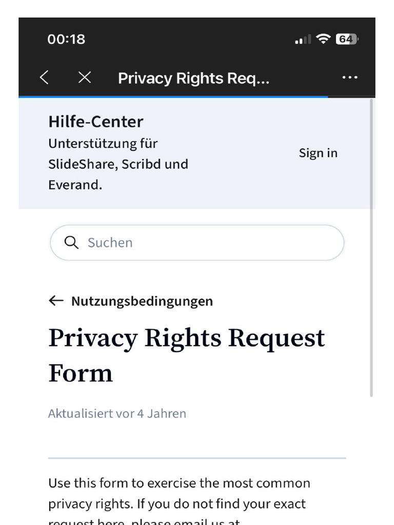 Privacy Rights Request Form | PDF