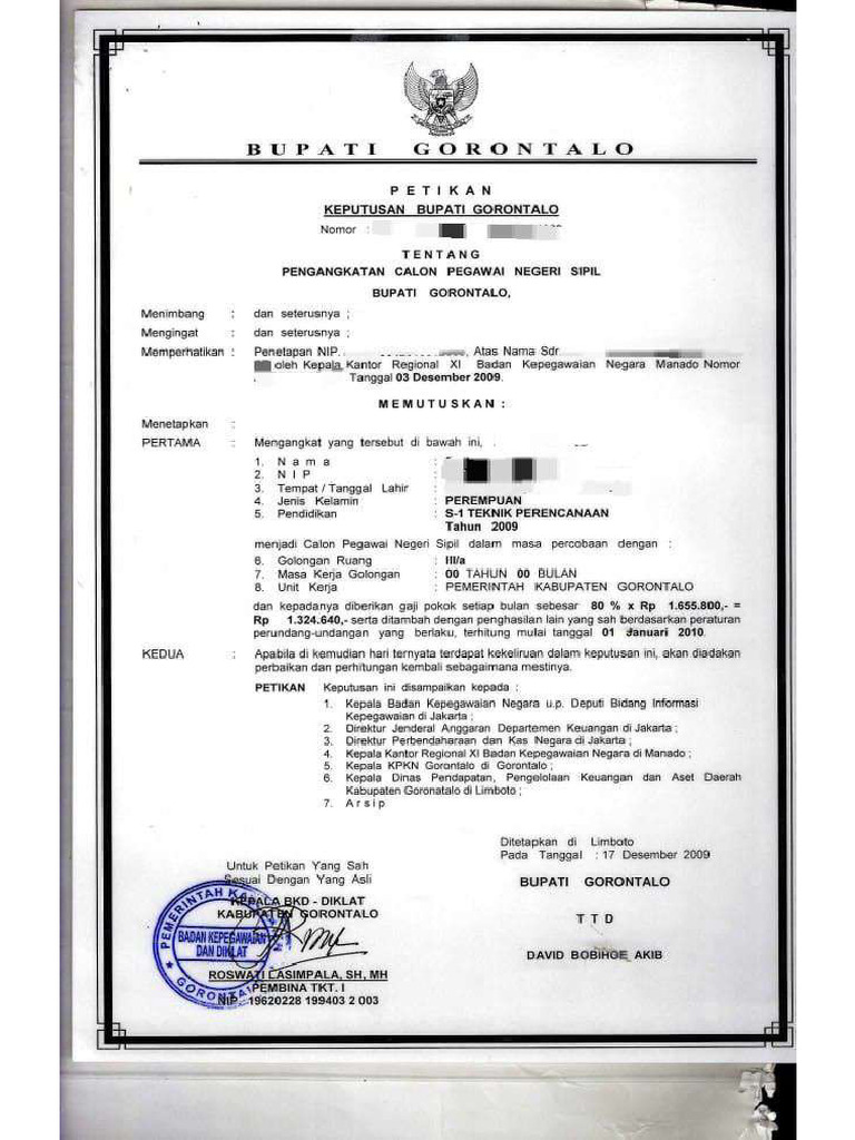 Contoh CV Asn | PDF
