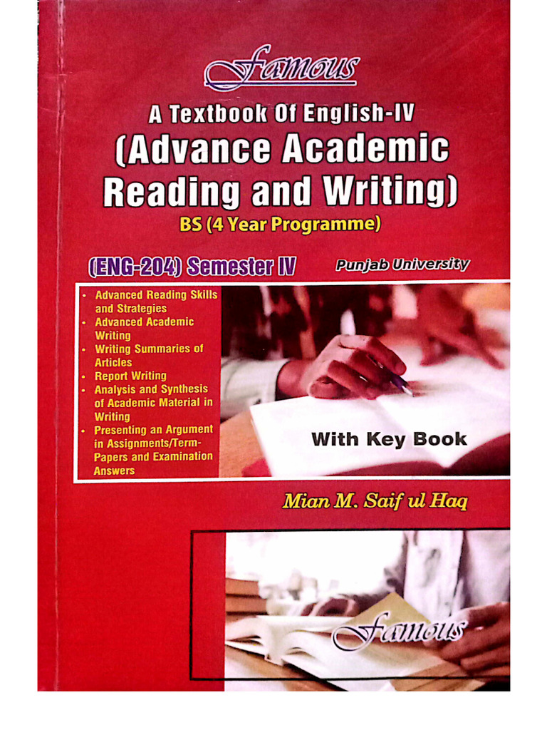 Advance Reading and Writing (Sem 4) - ENG-204 | PDF