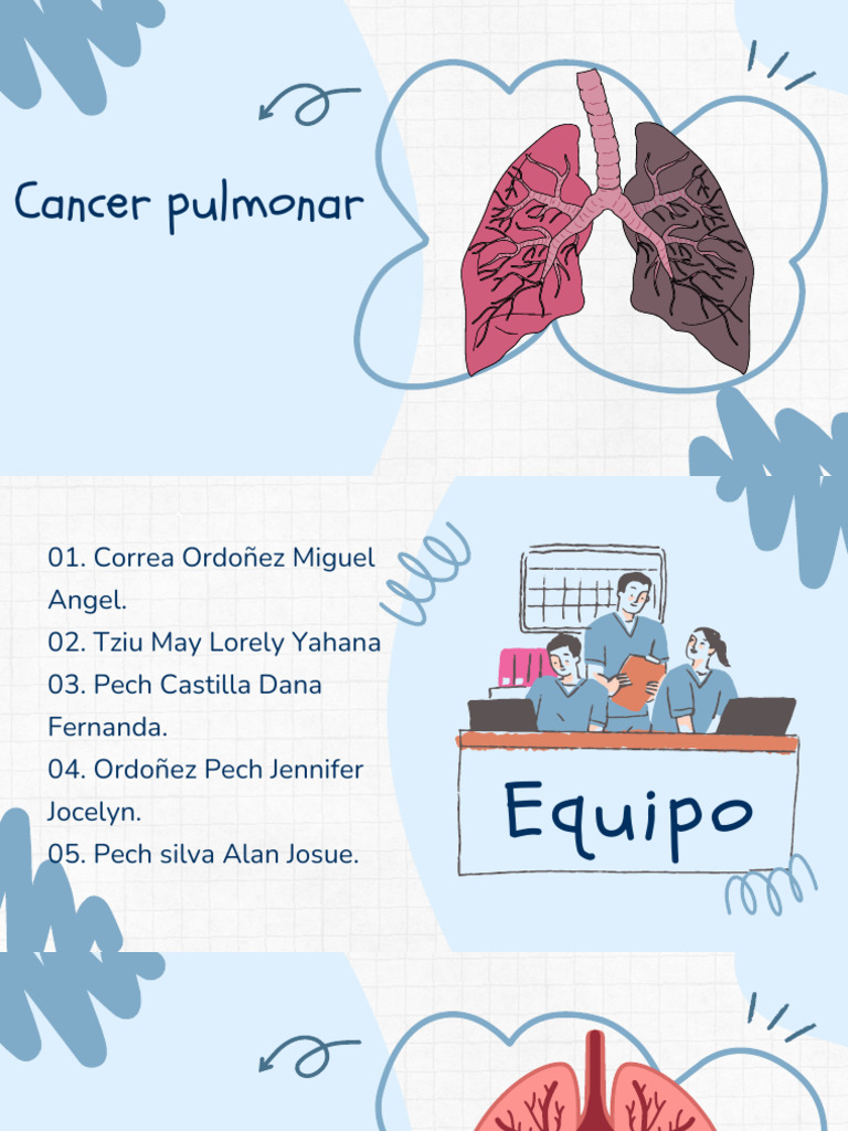 Presentación Diapositivas Salud Enfermer | PDF | Cáncer de pulmón | Pulmón