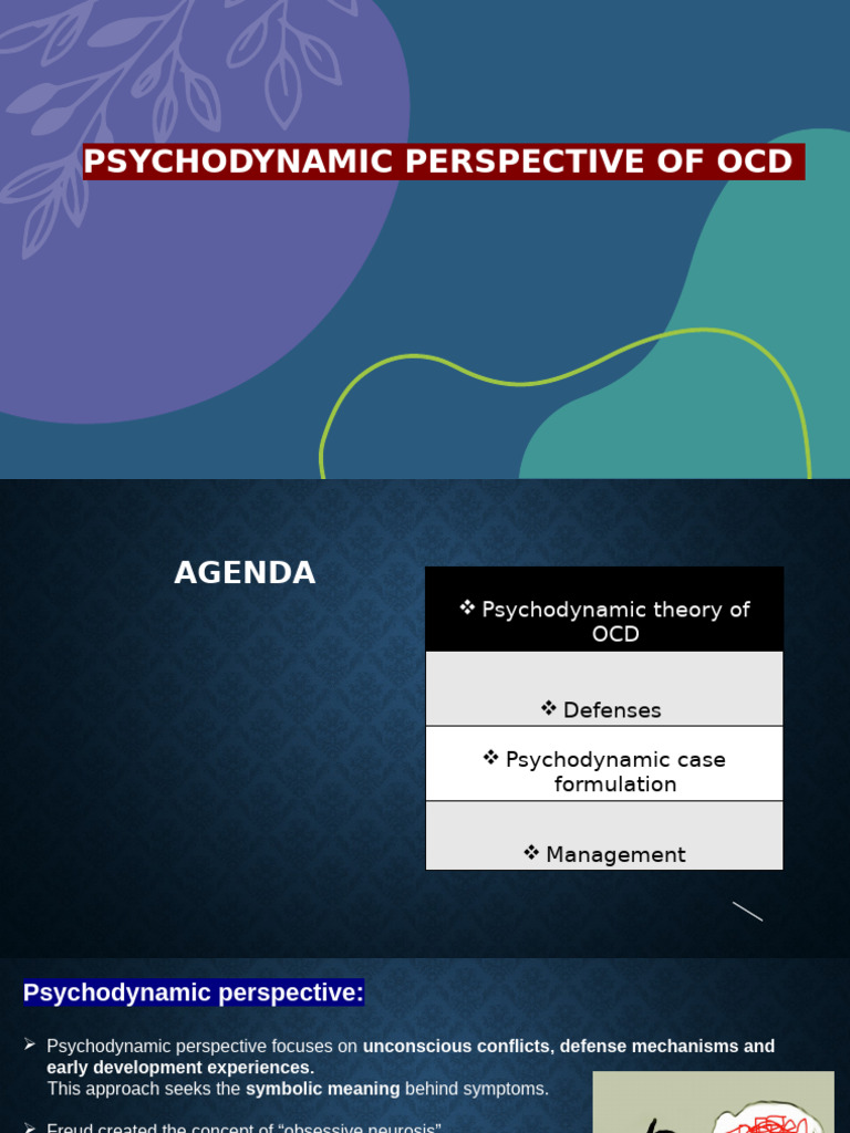 Psychodynamic Perspective of OCD (Case) | PDF | Obsessive–Compulsive ...